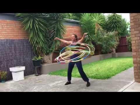 Woman Spins Multiple Hula Hoops | Jukin Licensing