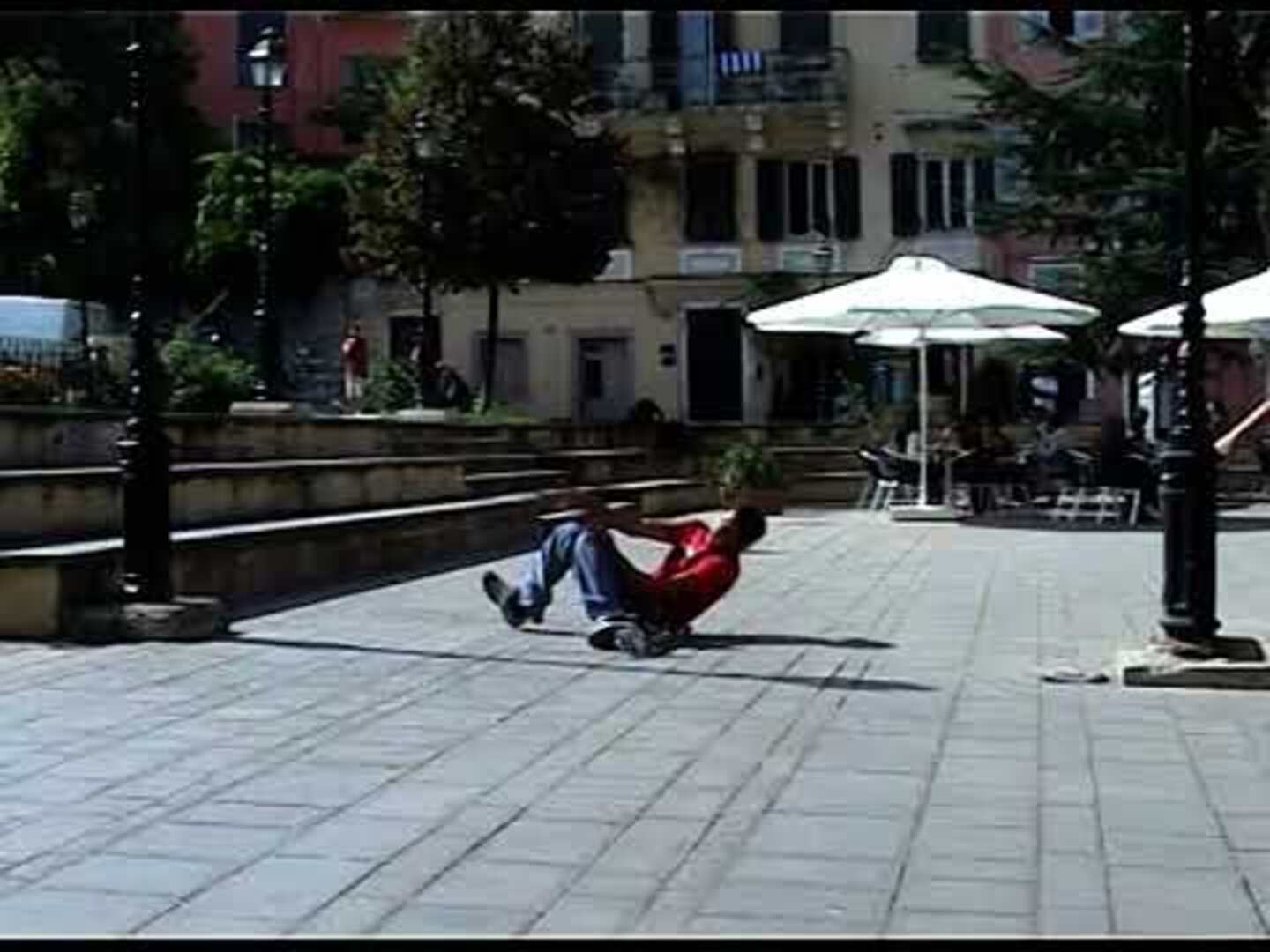 Skateboard Breaks in Half as Guy Attempts to Jump a Set of Stairs ...