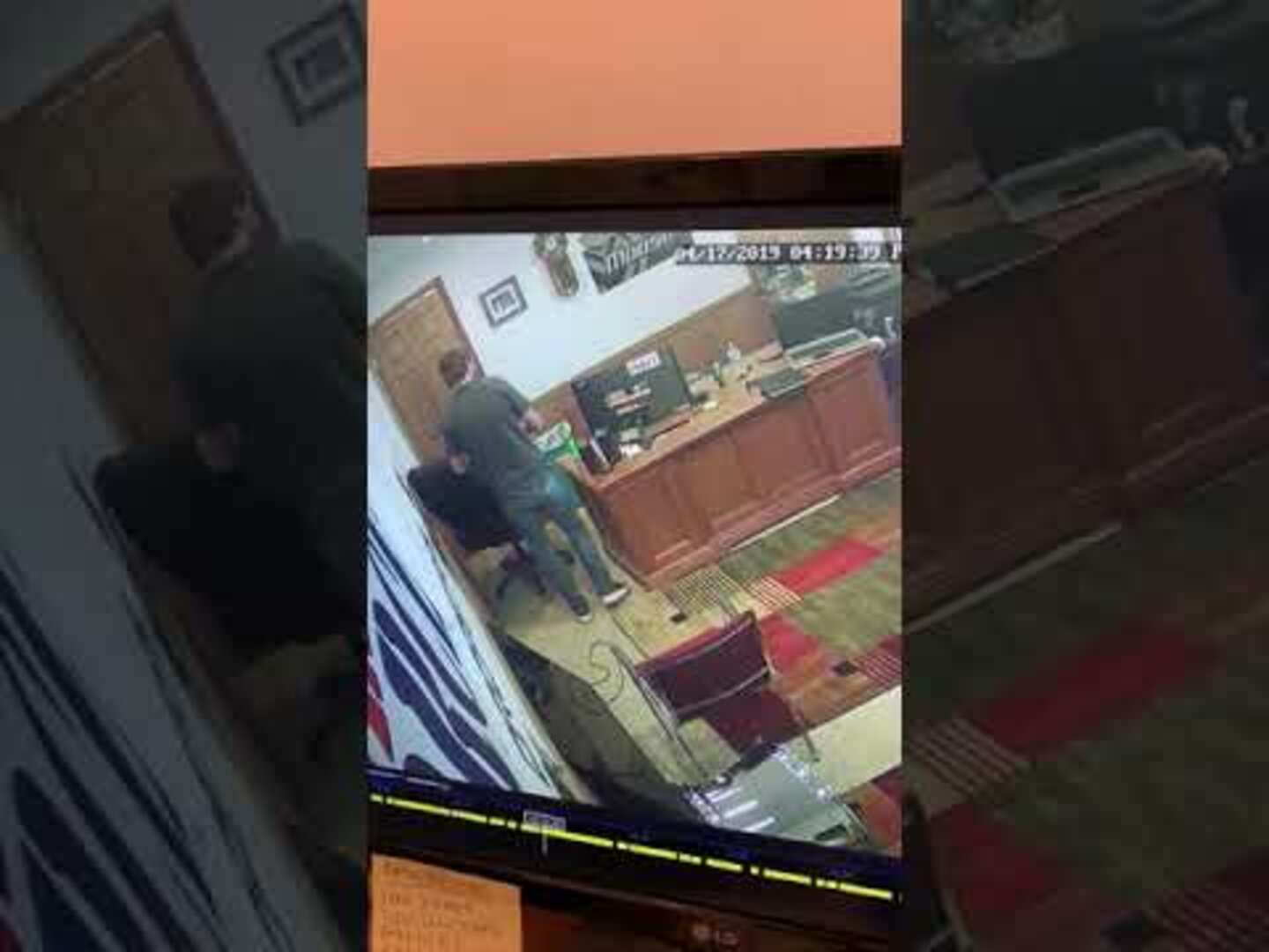 Guy Leans Back And Falls Off His Chair While Talking On Phone | Jukin ...