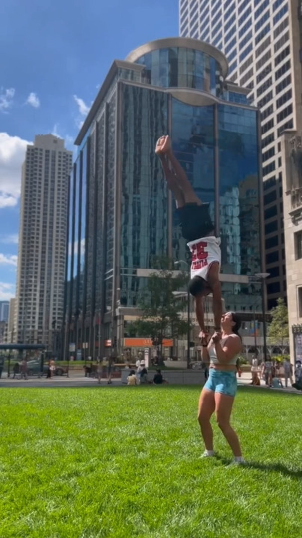 Duo Executes Amazing Flips and Handstands Together | Jukin Licensing
