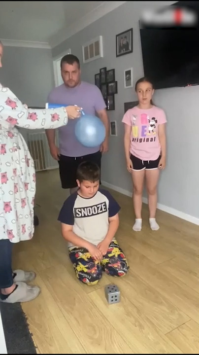 Family Plays Balloon Pumping Game | Jukin Licensing