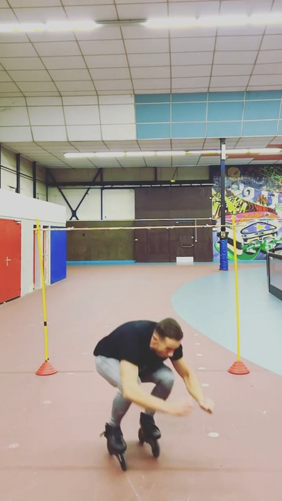 Guy Performs High Roller Jump On Inline Skates | Jukin Licensing