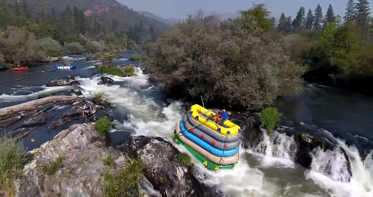 Guy Rides River Rapids on Stacked Rafts | Jukin Licensing