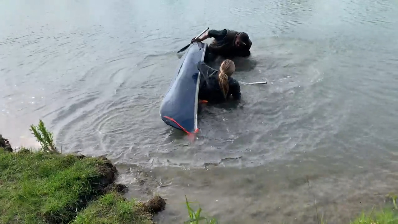 Woman Tumbles Out Of Canoe While It Tilts Sideways | Jukin Licensing