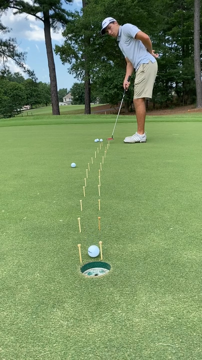 Guy Hits Unique Golfing Shot Though 12 Feet Long Narrow Course | Jukin ...