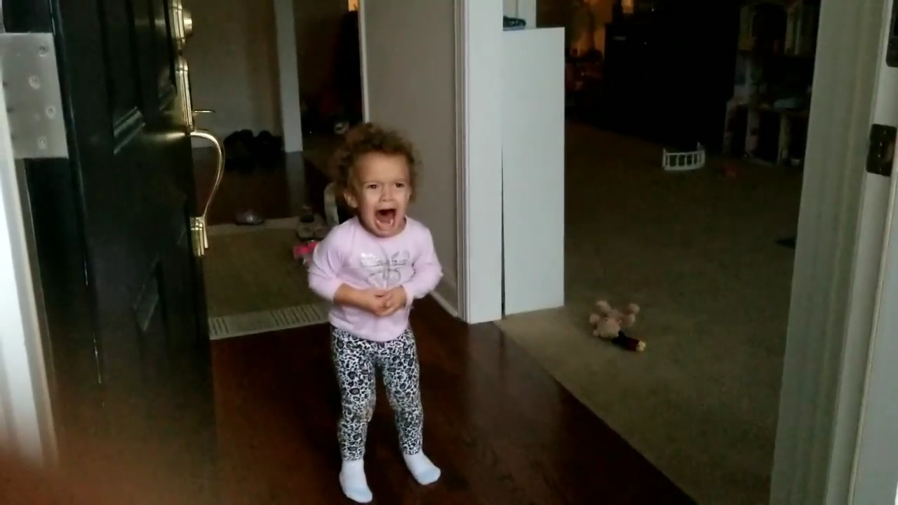 Little Girl Freaks Out and Cries After Watching Dad in Colorful Costume ...