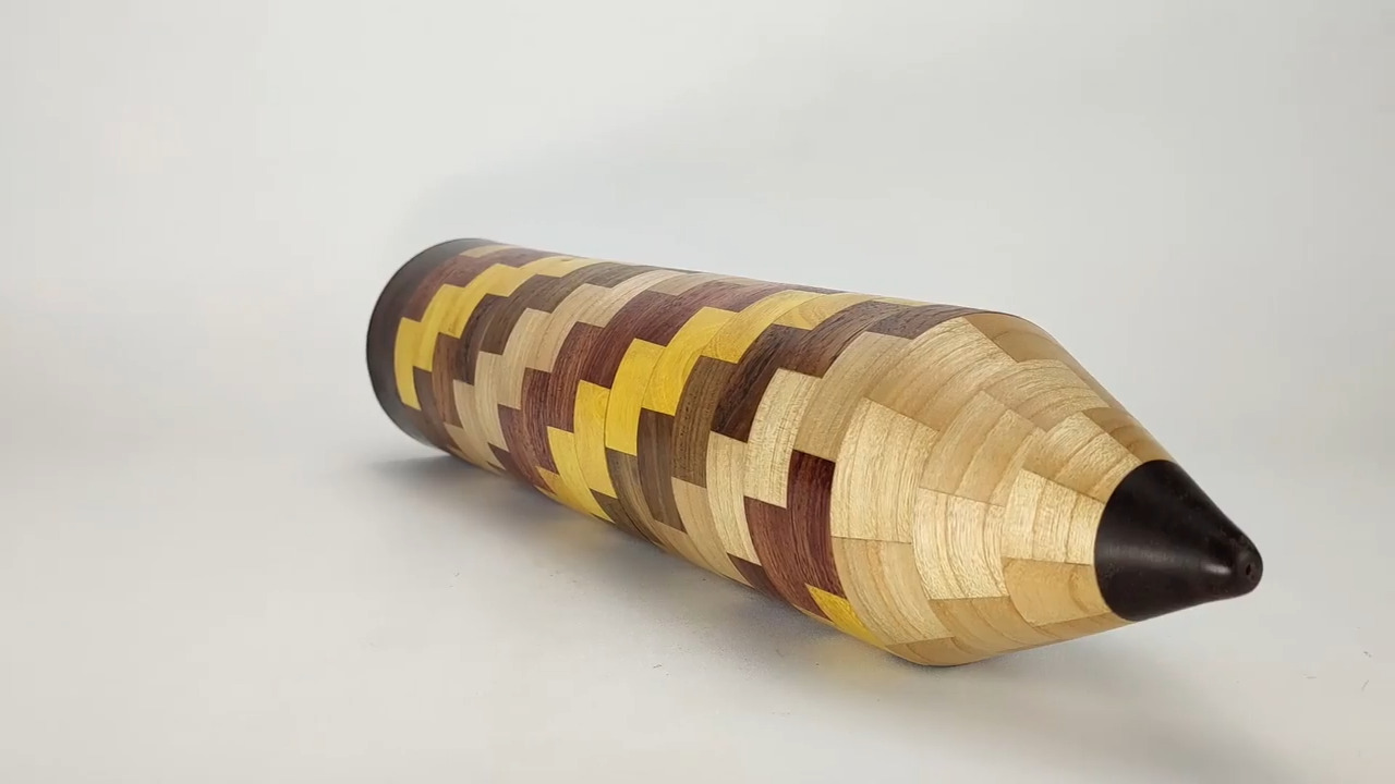 Person Creates Huge Pencil Out of Wood | Jukin Licensing