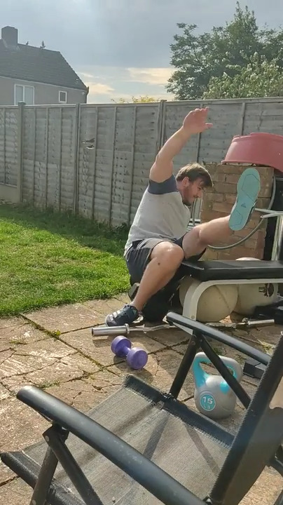 Person Stumbles While Attempting Intense Shoulder Press Workout | Jukin ...