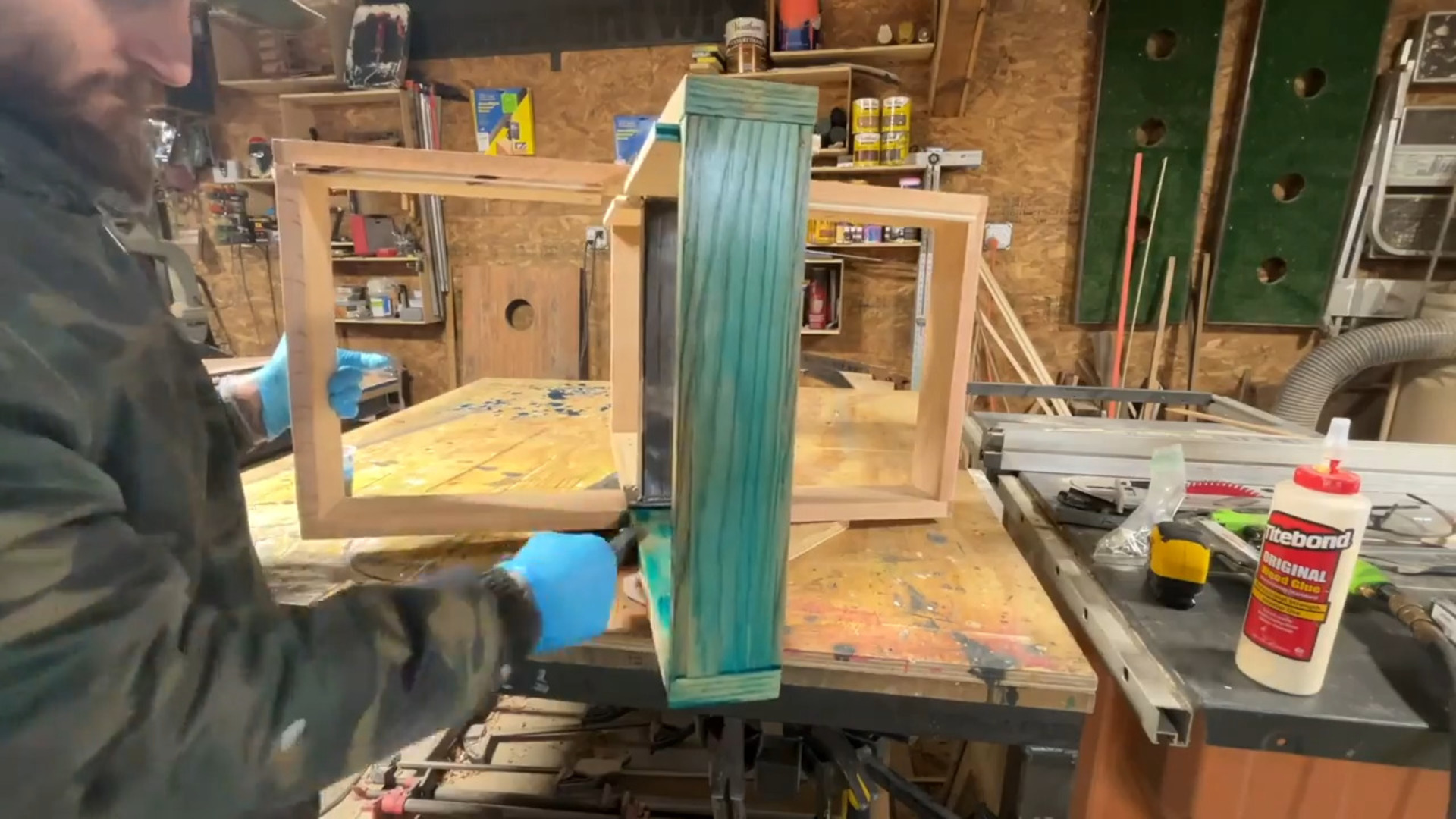 Man Builds DIY Octagon Table With Pull-Out Stools | Jukin Licensing