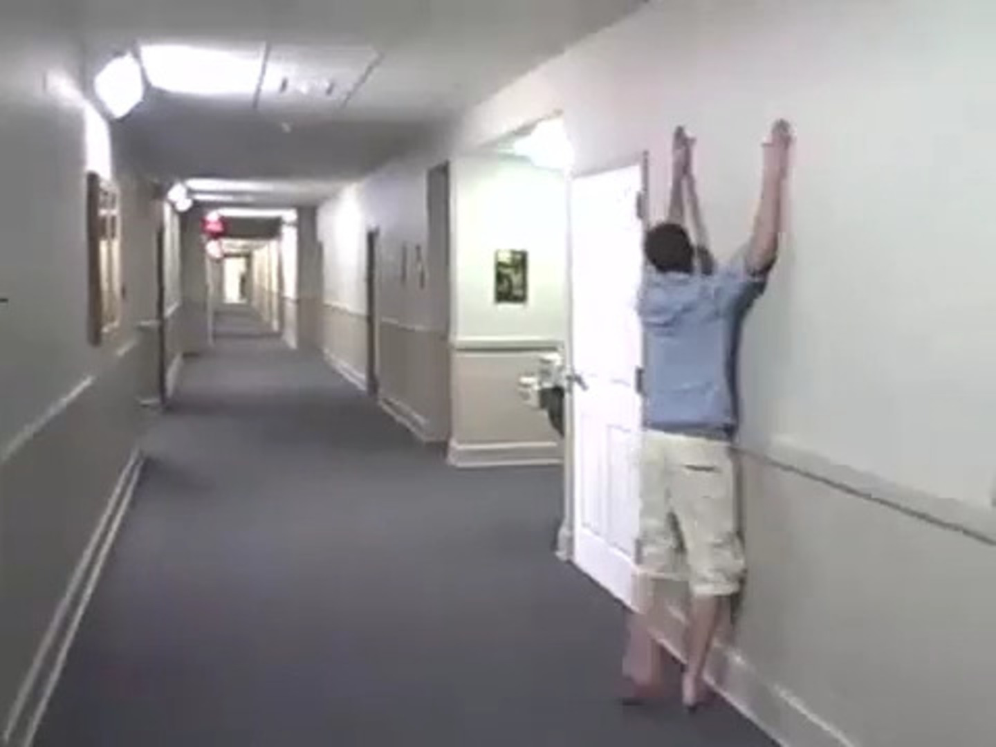 Guy Rolling down the Hall Smashes His Head | Jukin Licensing