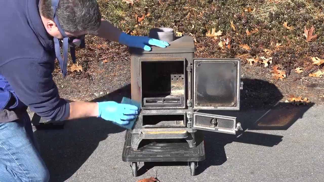 Man Shows Easy Way to Restore Old Wood Stoves | Jukin Licensing