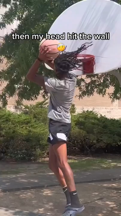 Guy Slams Head Against Basketball Hoop While Attempting Dunk | Jukin ...
