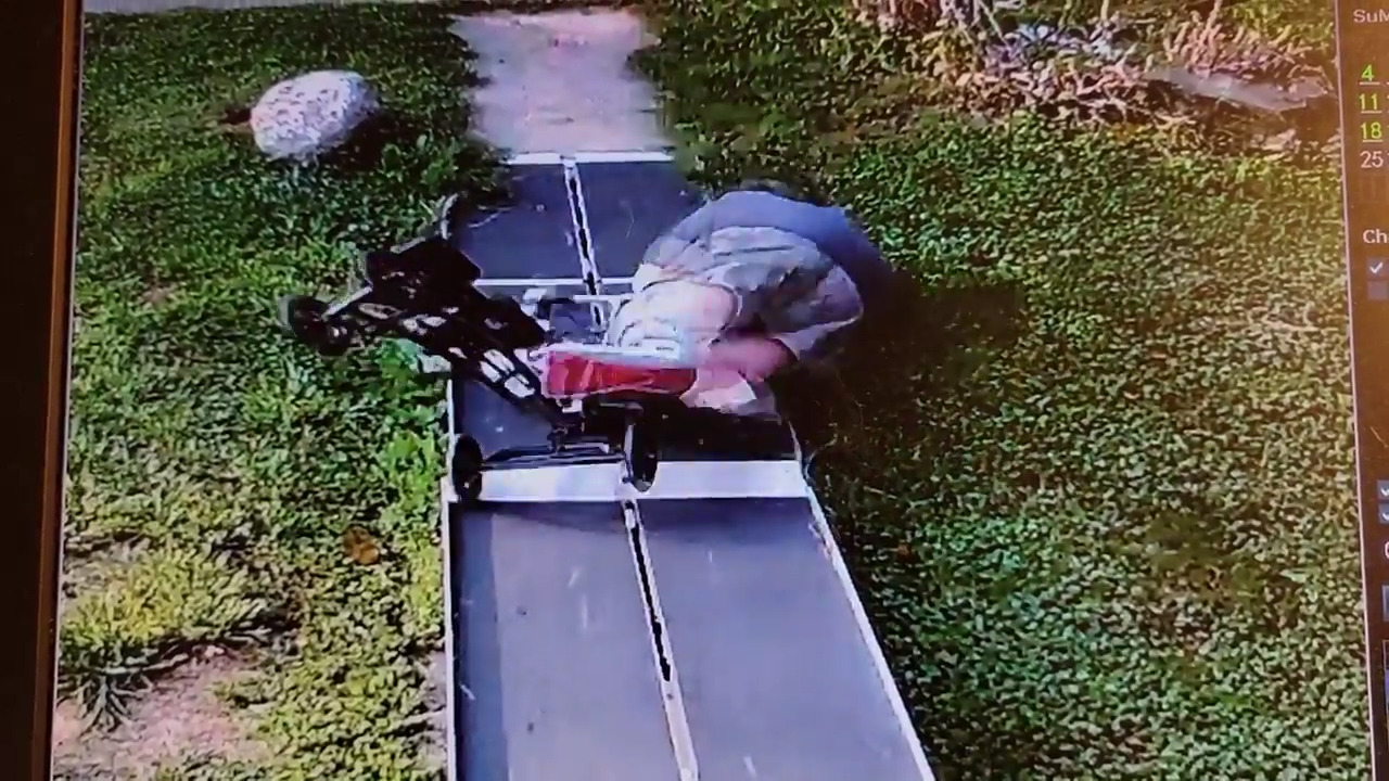 Injured Woman Trips Over Wheel And Falls While Going Down Ramp on Her ...