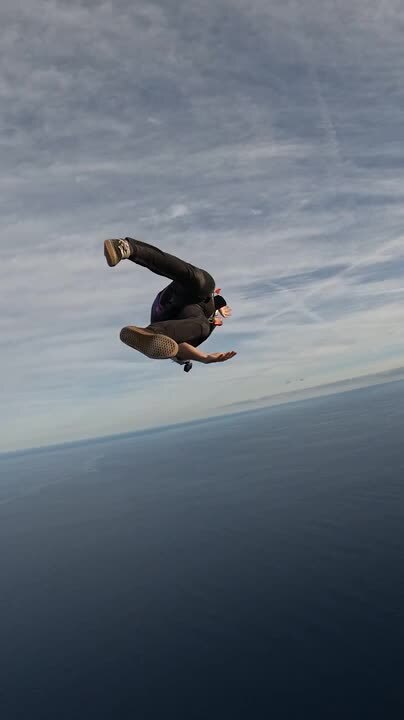 Skydiver Displays Incredible Flips After Jumping From Chopper | Jukin ...