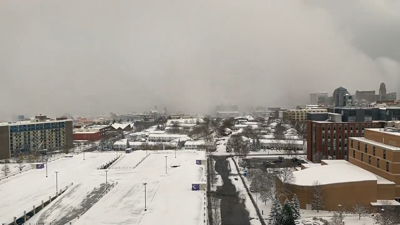 Timelapse of Snowfall From High Floor of Building in Buffalo, New York ...