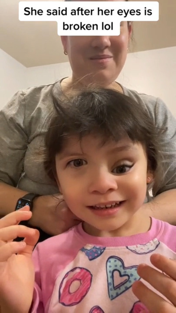Kid Cries When Parents Try Distorted Eyes Filter on Her | Jukin Licensing