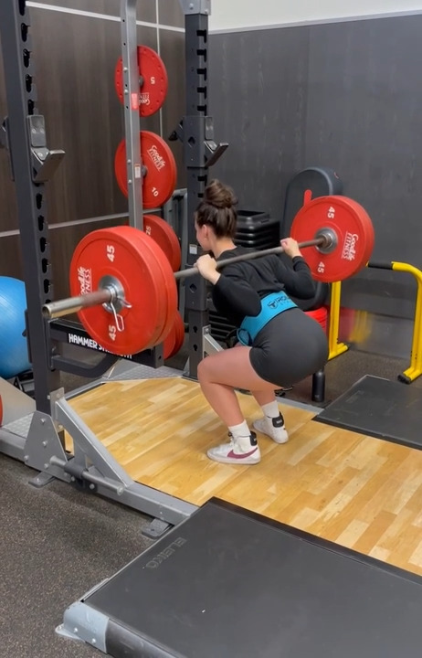 Woman Fails While Trying to Squat With Heavy Barbell | Jukin Licensing