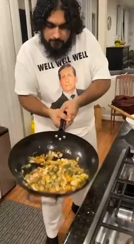 Guy Fails Miserably at Flipping Food Inside Pan | Jukin Licensing