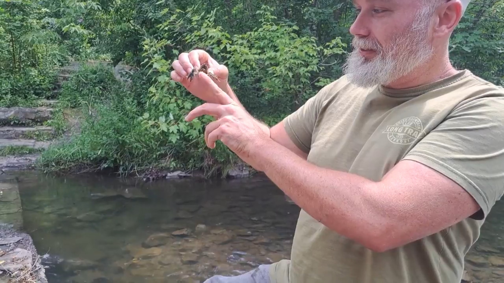 Man Lets Crayfish Bite His Finger and Yells in Pain | Jukin Licensing