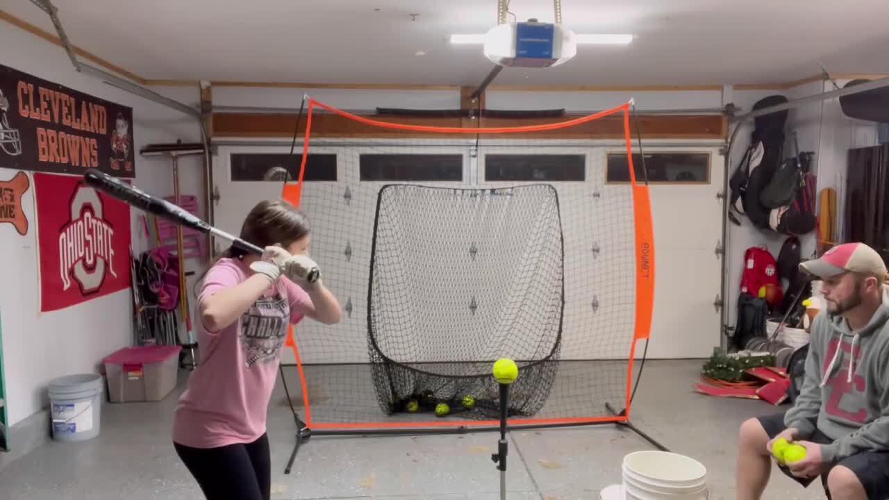 Girl Shatters Glass of Garage Door Window While Practicing Softball ...