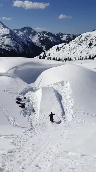 Person Going For Ski Jump Ends Up Falling After Losing Balance | Jukin ...