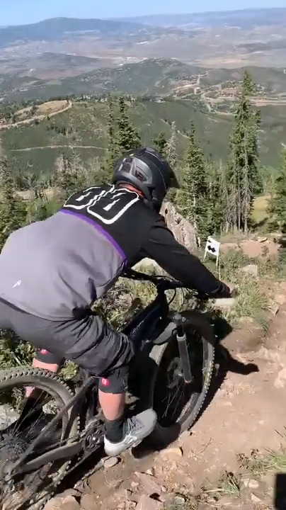 Person Falls Off Mountain Bike While Cycling Down Rocky Hill | Jukin ...