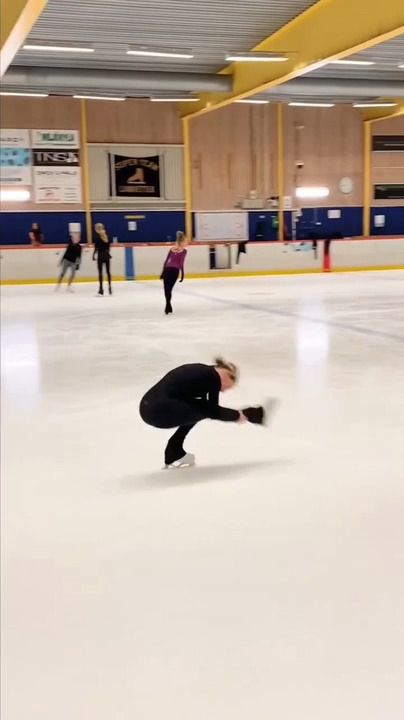 Woman Does Phenomenal Figure Skating Tricks | Jukin Licensing