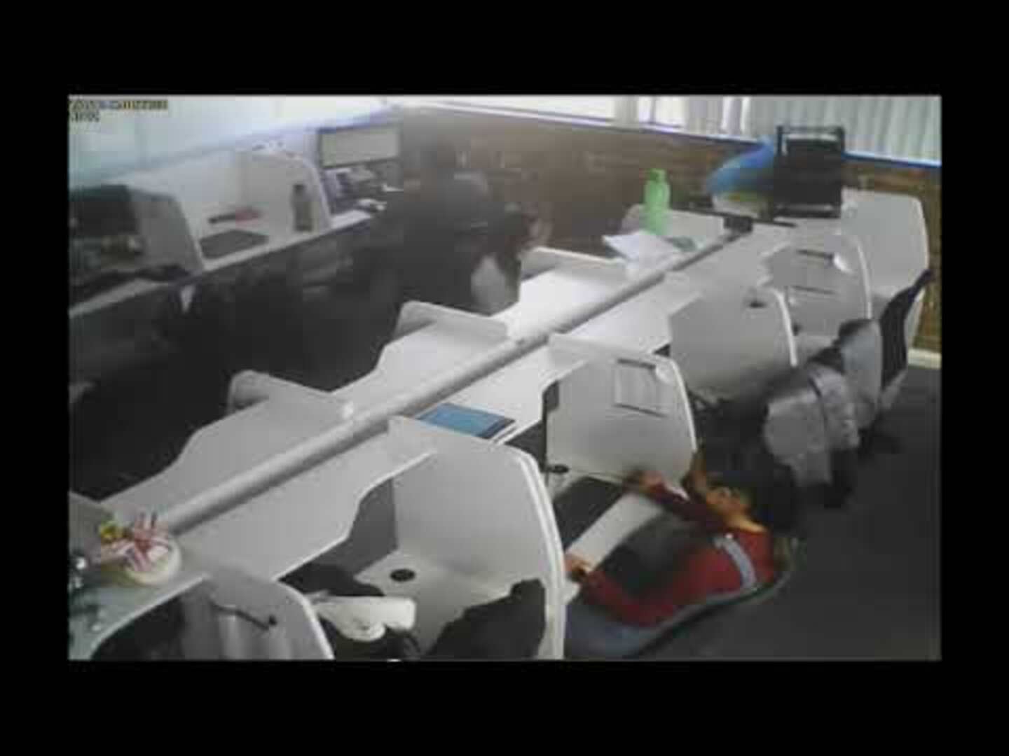 Person's Hilarious Fall Gets Captured in Office's Security Camera ...