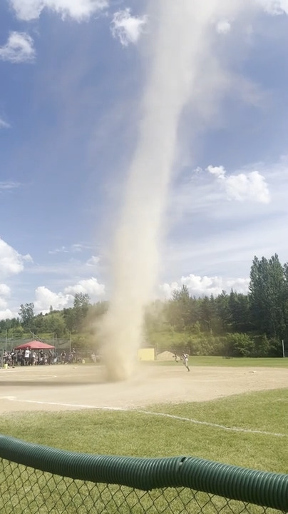Softball Game Gets Interrupted by Dust Devil | Jukin Licensing