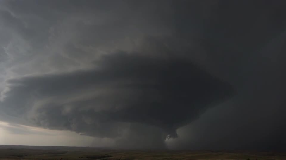 Storm Chaser Follows Massive Supercell Tornado Forming Over Southwest ...