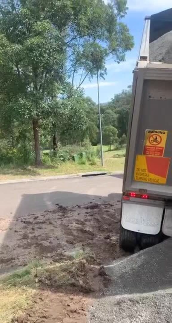 Tip Truck Trailer Topples Over While Unloading | Jukin Licensing