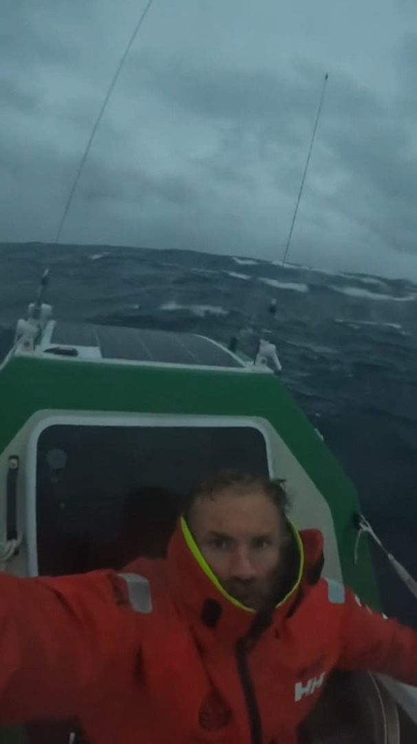 Person Navigates Through Sea Storm in North Atlantic Ocean | Jukin ...
