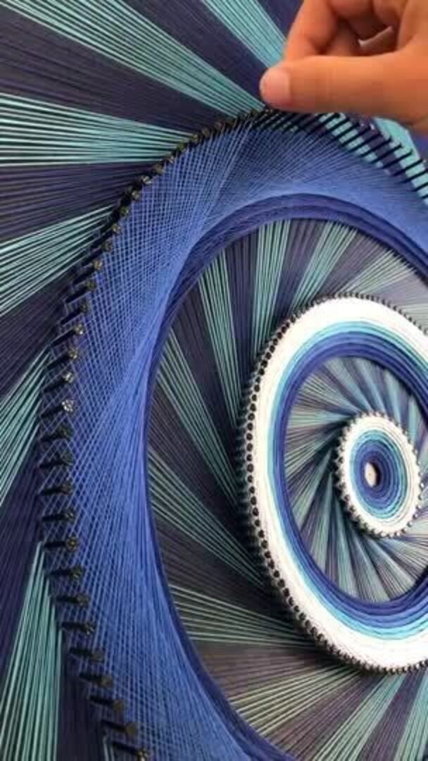 Amazing String Art Looks Like Mandala-Themed Hypnotic Disc | Jukin ...