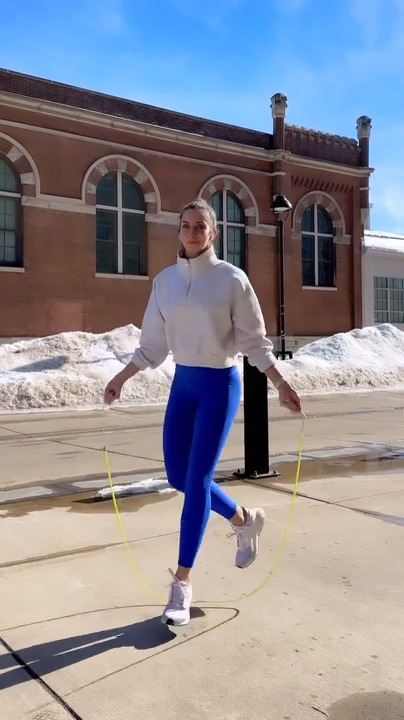 Woman Does Tricks While Skipping Rope | Jukin Licensing