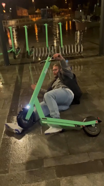 Drunk Man Hilariously Falls Off Scooter While Attempting Tricks | Jukin ...