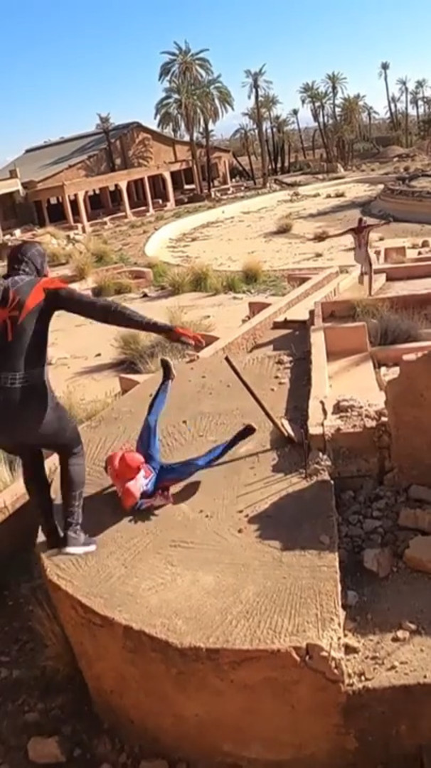 Stuntman in Superhero Costume Accidentally Hits Head on Pole While ...