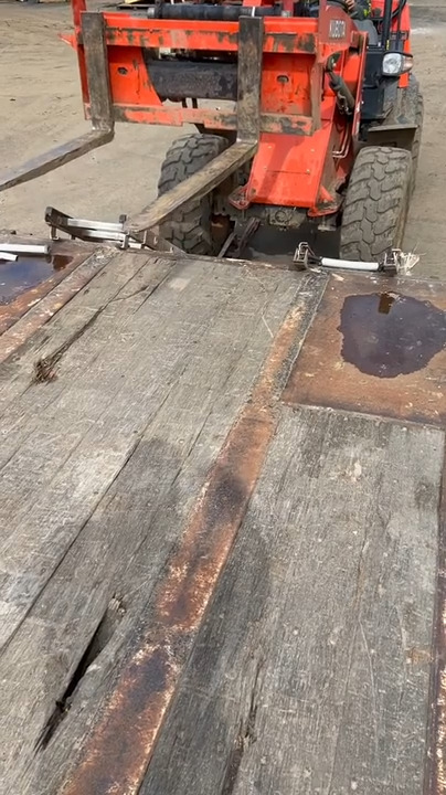 Ladders Break as Person Attempts to Drive Over Them to Reach Higher ...