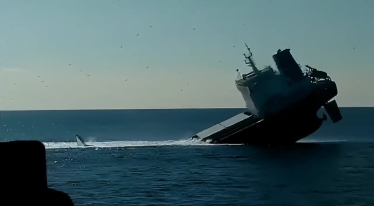 Cargo Ships Sinks Into Ocean | Jukin Licensing