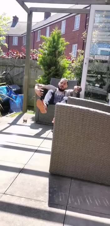 Man Falls Out of Garden Chair | Jukin Licensing
