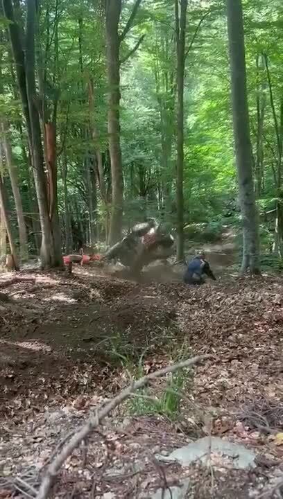 Quad Bike Topples Over Rider Before Rolling Downhill in Reverse | Jukin ...