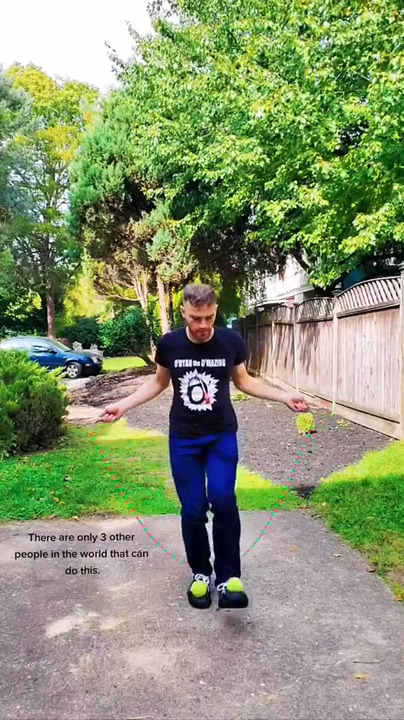 Guy Attempts Unique Juggling Trick With Jumprope | Jukin Licensing