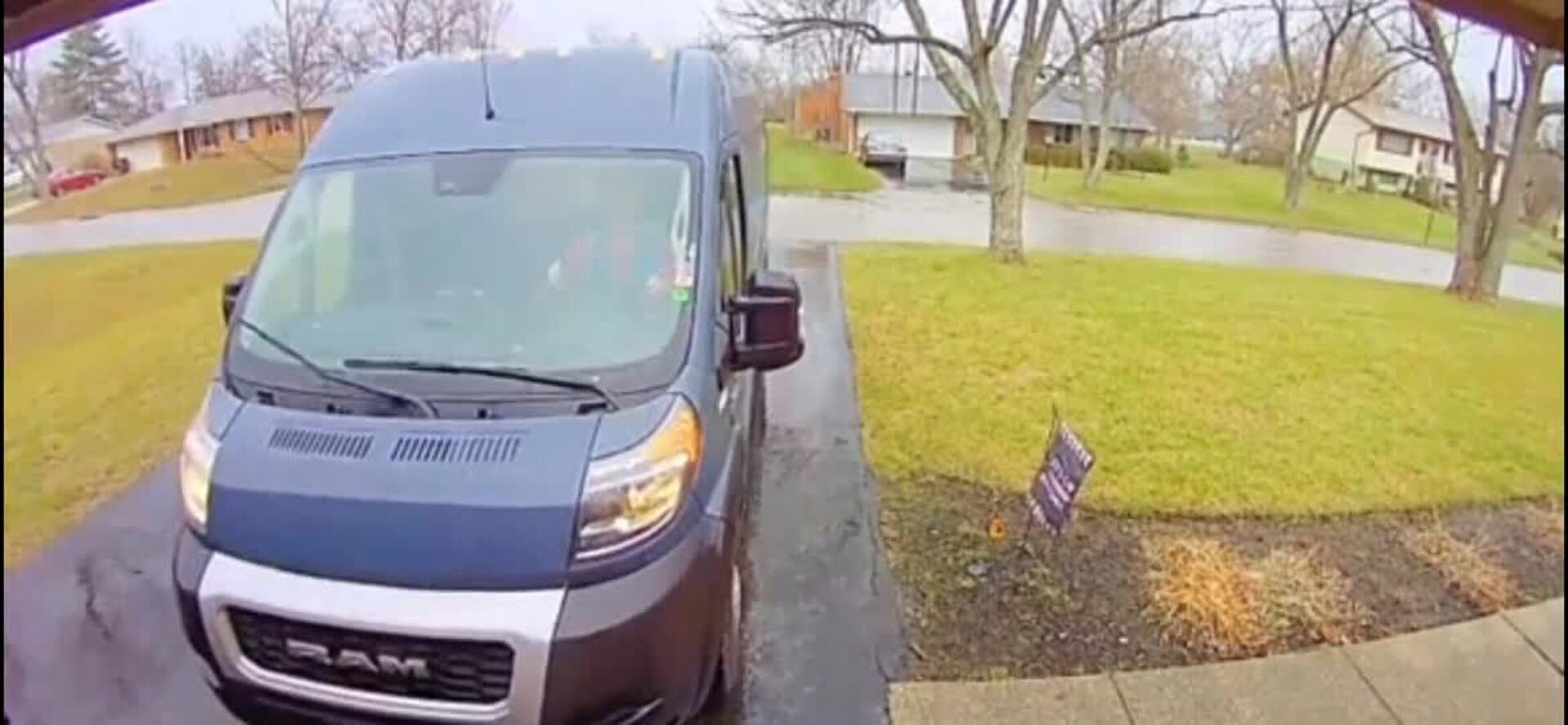 Delivery Guy Crashes Van Into Garage Door | Jukin Licensing
