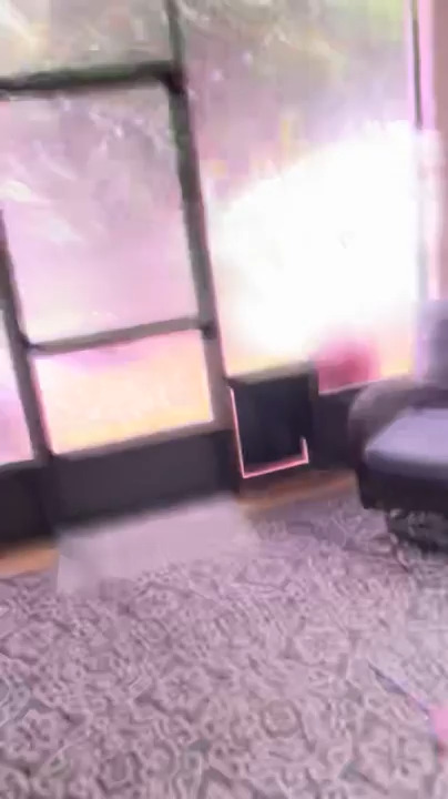 Lightning Strikes Glass Window During Storm in Florida | Jukin Licensing