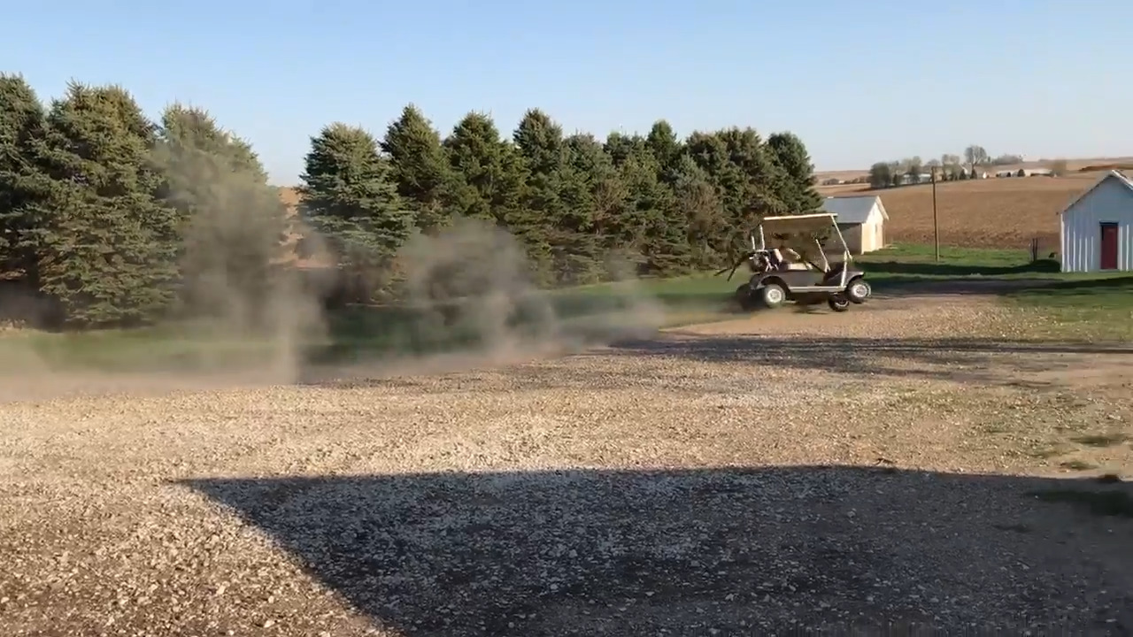 Guy Falls Off Golf Cart While Attempting to Perform Drift | Jukin Licensing