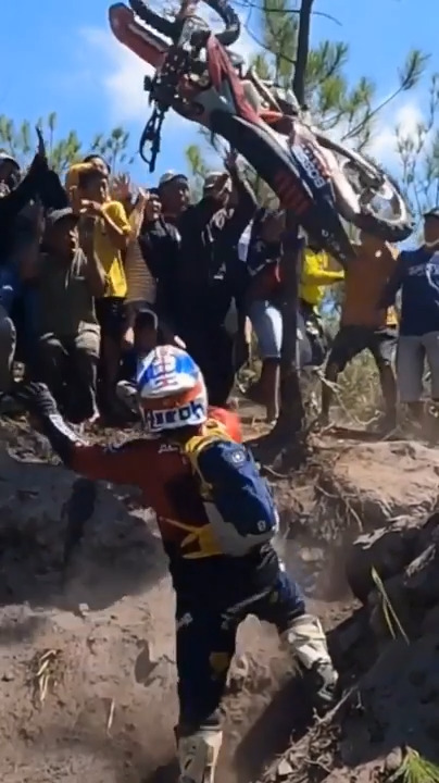 Spectators Narrowly Escape Freak Accident at Enduro Race | Jukin Licensing