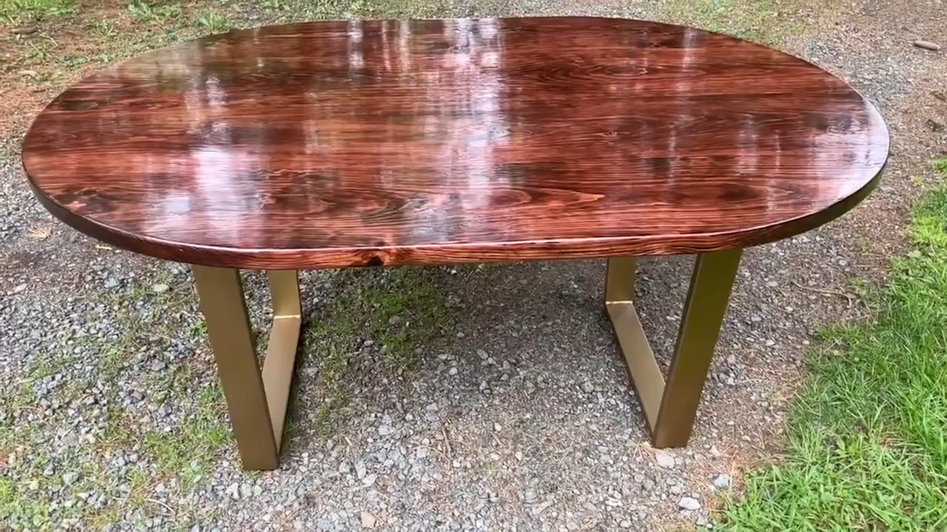 Guy Builds Oval Dining Table From Scratch | Jukin Licensing