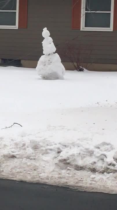 Gigantic Fish Snow Sculpture Steals Snowman's Spotlight | Jukin Licensing