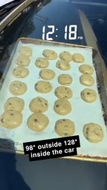 Mom and Daughter Bake Cookies in Sunlight During Hot Weather | Jukin ...