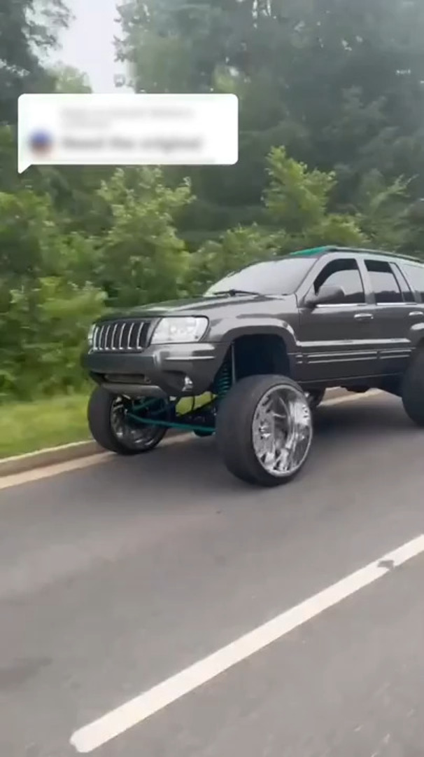 Modified Car Hits Curb and Damages Alloy Wheel While Driving | Jukin ...