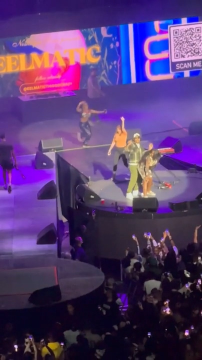 Dancer Slips and Falls Down Stage While Running During Concert | Jukin ...